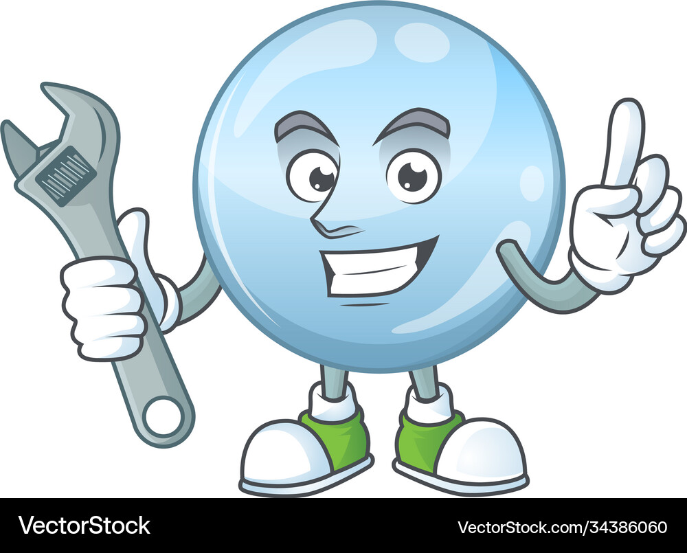 A mechanic collagen droplets fix broken machine Vector Image