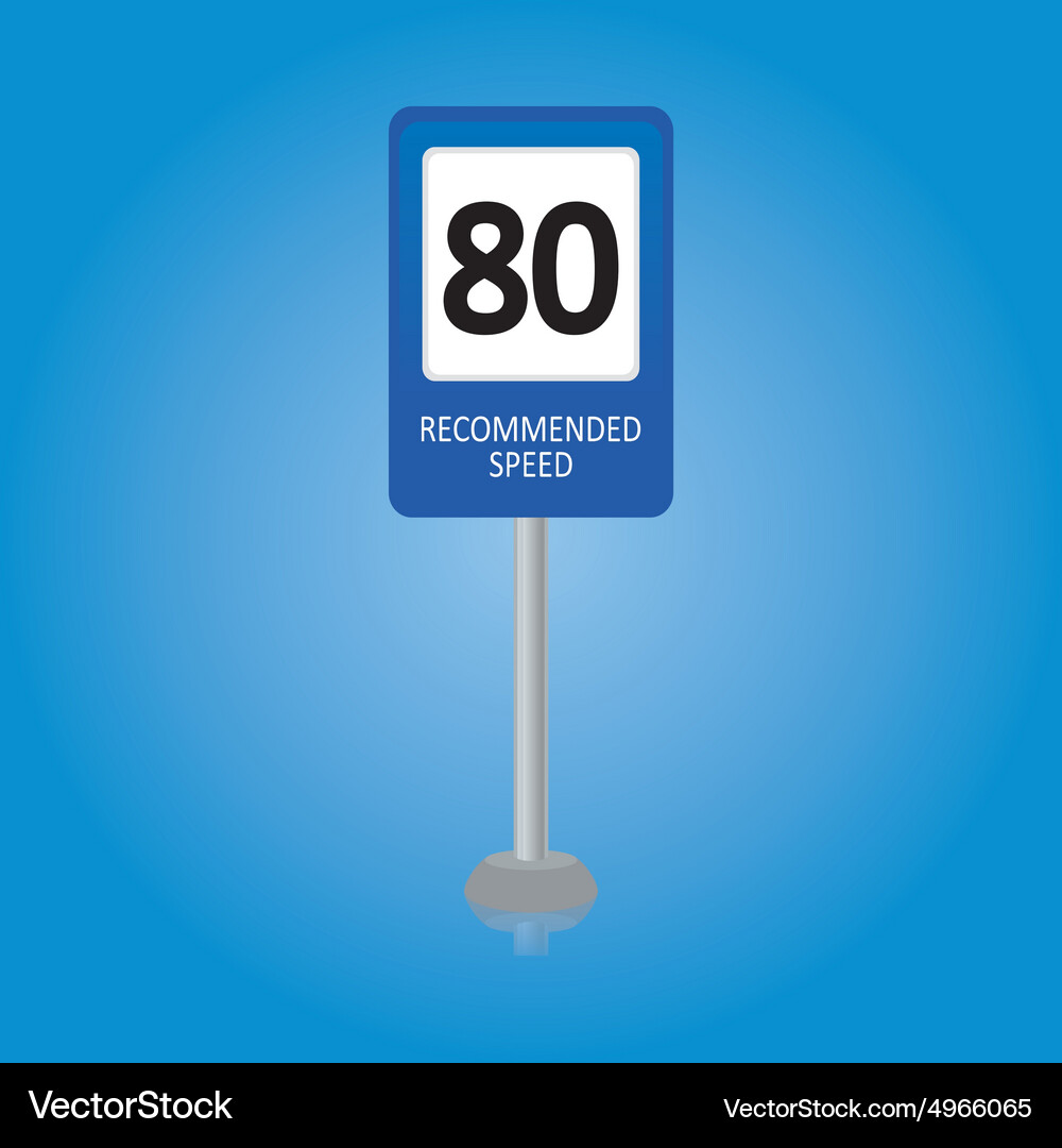 An isolated blue traffic signal Royalty Free Vector Image