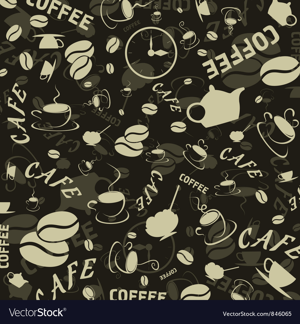 Coffee background Royalty Free Vector Image - VectorStock