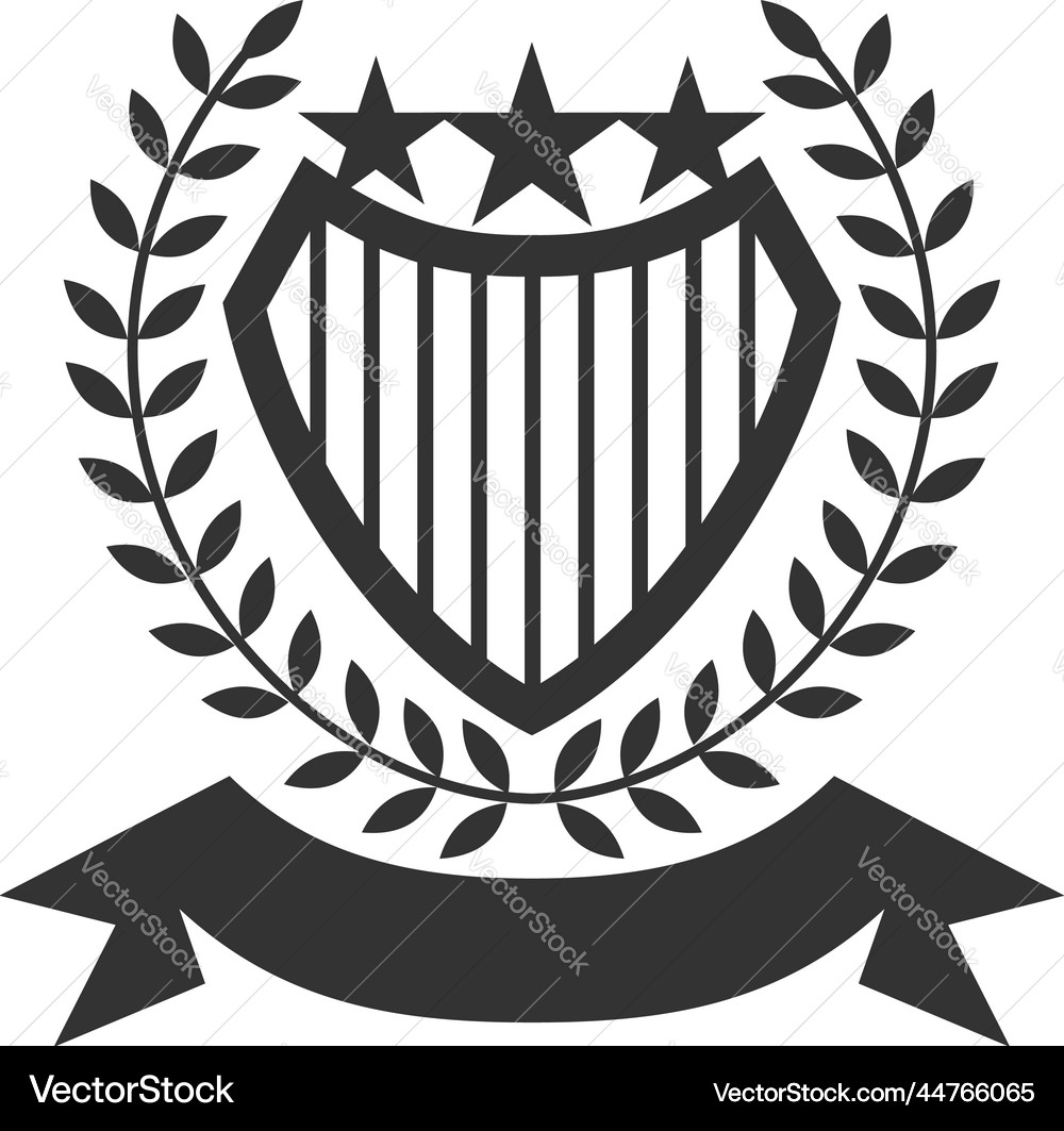 Emblem blank template logo icon brand identity Vector Image