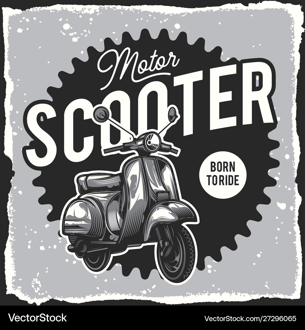 Scooter 01 Royalty Free Vector Image - VectorStock
