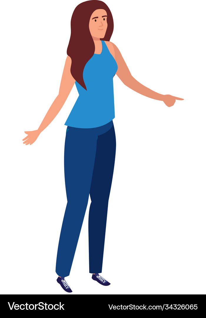 Woman cartoon back design Royalty Free Vector Image