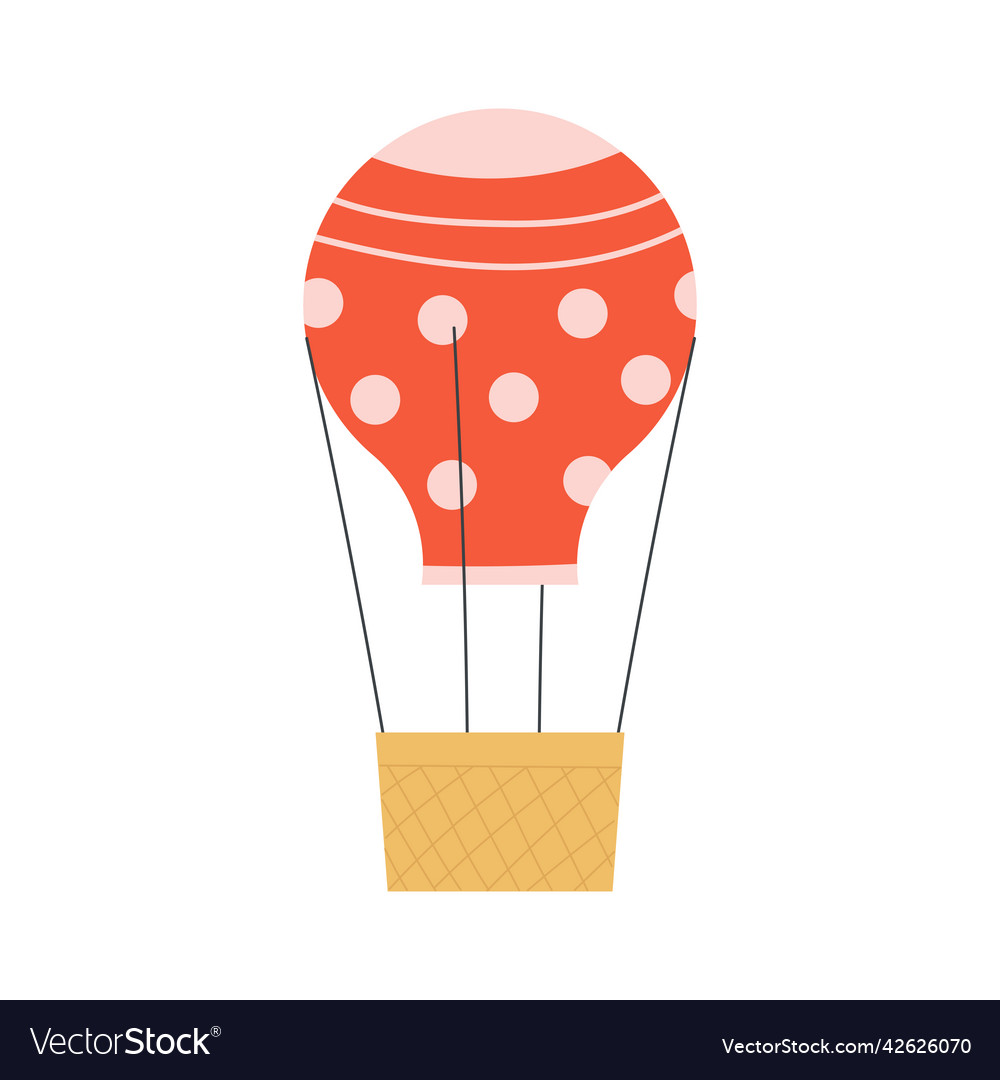 Amusement park air balloon Royalty Free Vector Image