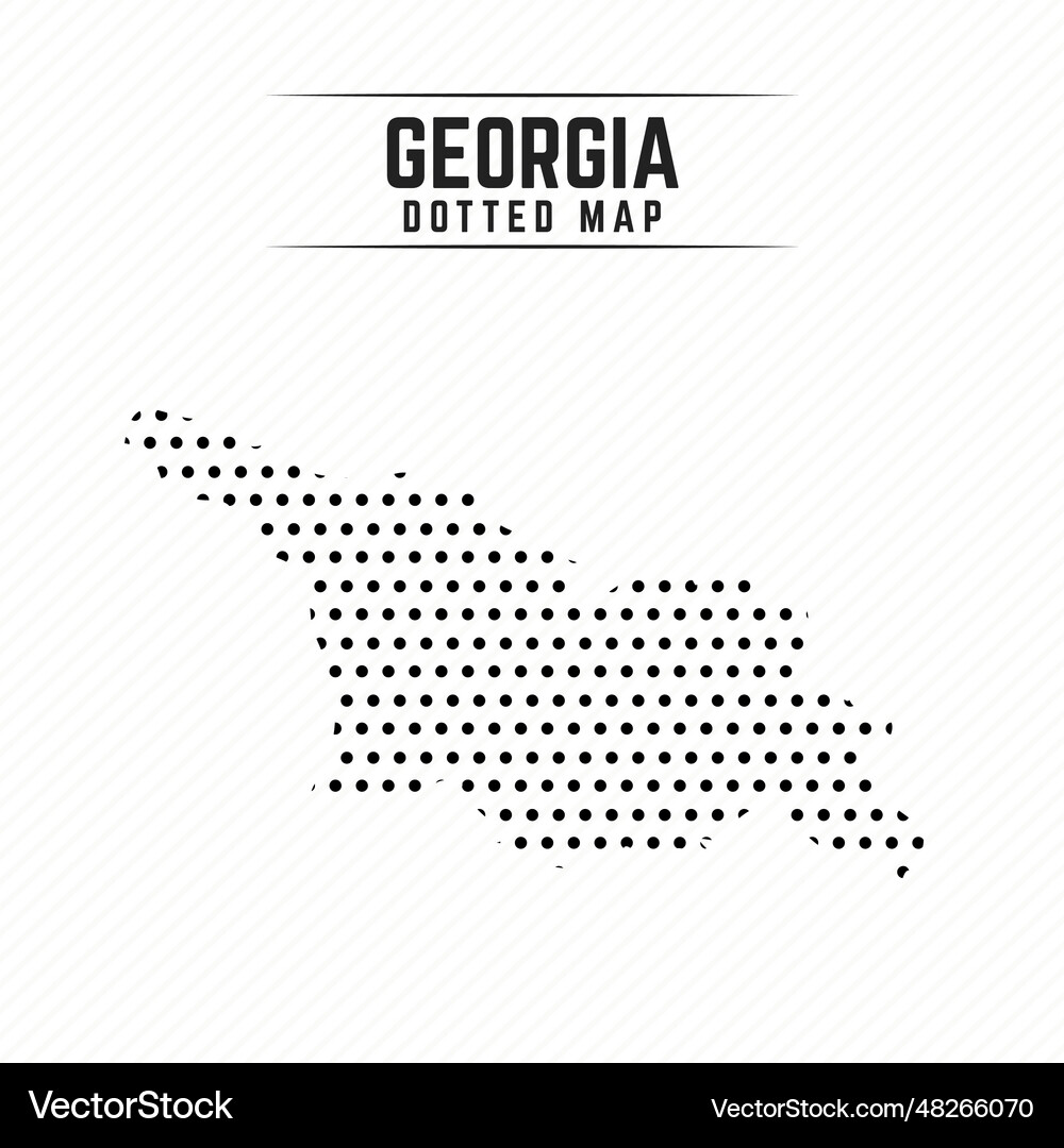 Dotted map of georgia Royalty Free Vector Image