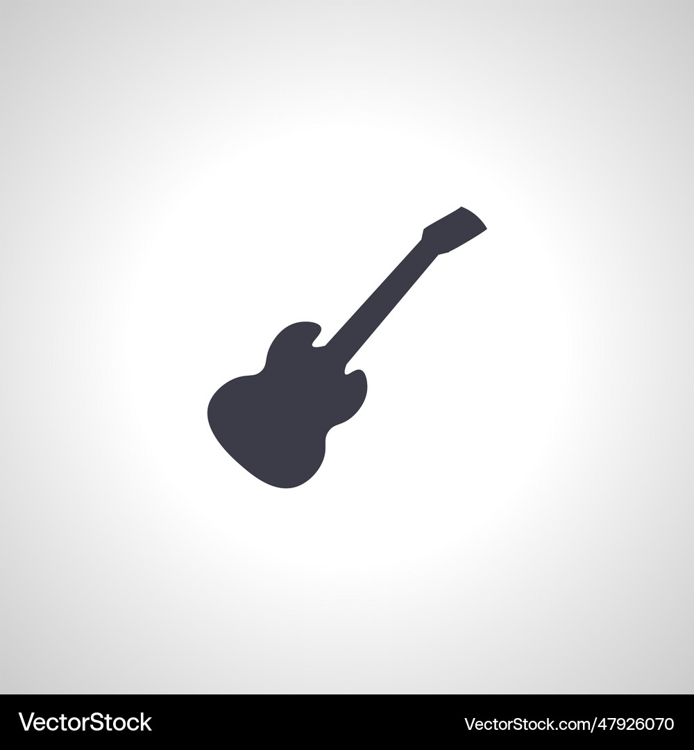 Electric guitar icon electric guitar icon Vector Image