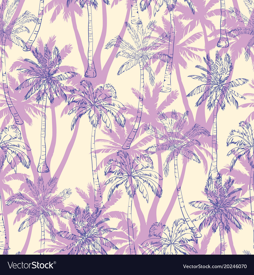 Palm pattern Royalty Free Vector Image - VectorStock