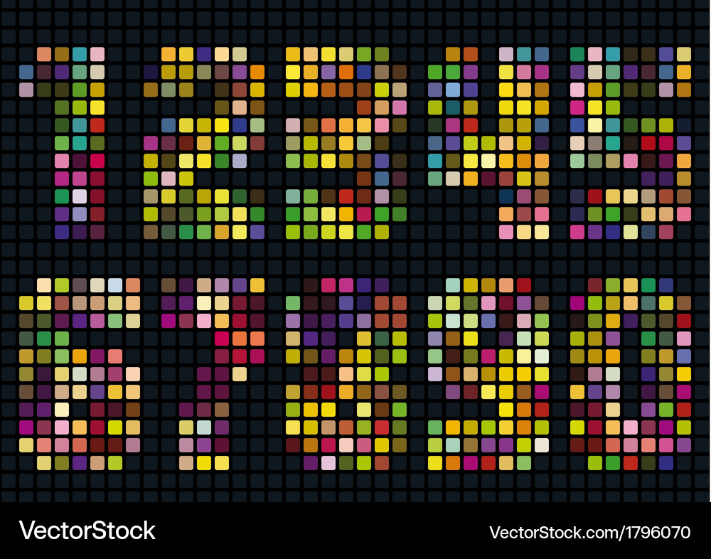 Varicolored numbers Royalty Free Vector Image - VectorStock