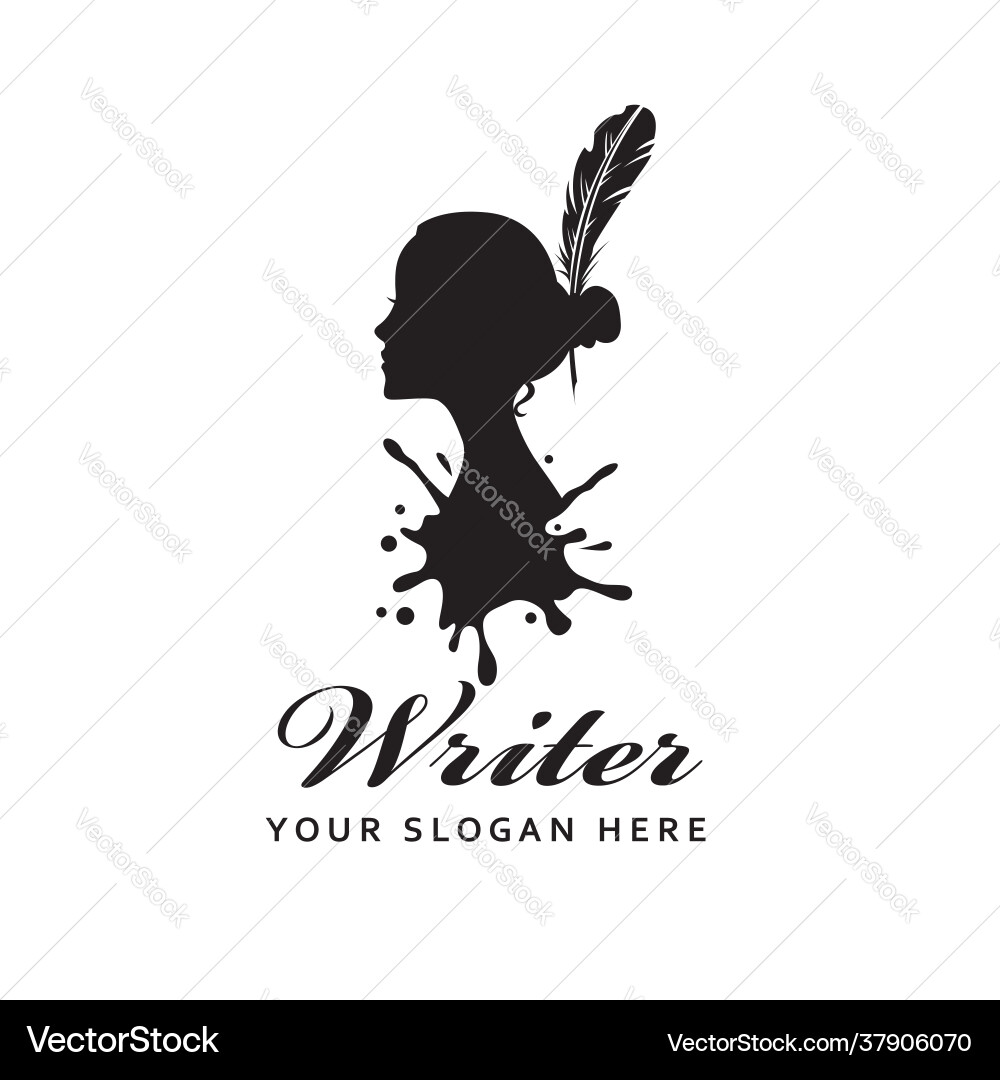 Woman writer icon Royalty Free Vector Image - VectorStock