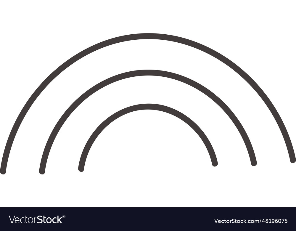 Abstract arch lines Royalty Free Vector Image - VectorStock