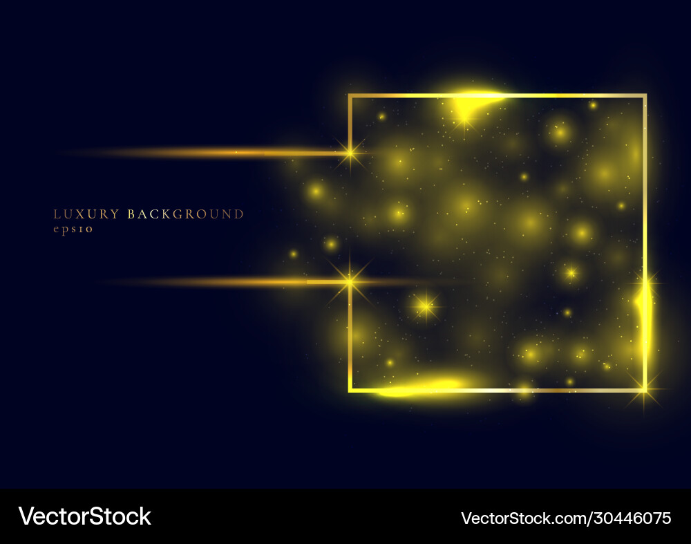 Abstract gold glitter sparkle trail effect Vector Image