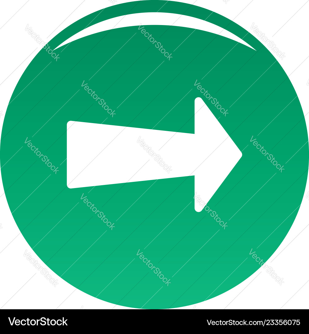 Arrow icon green Royalty Free Vector Image - VectorStock