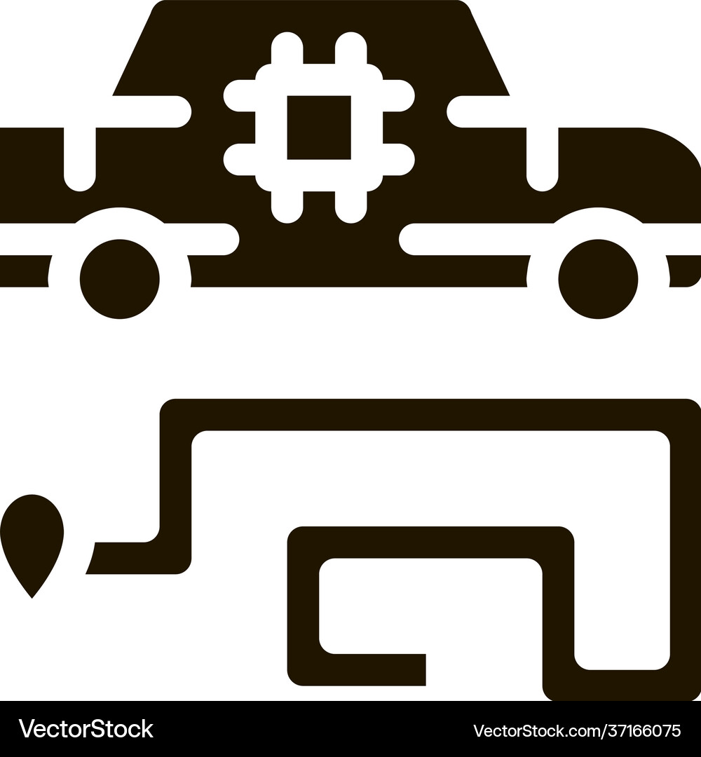 Car navigation icon symbol Royalty Free Vector Image