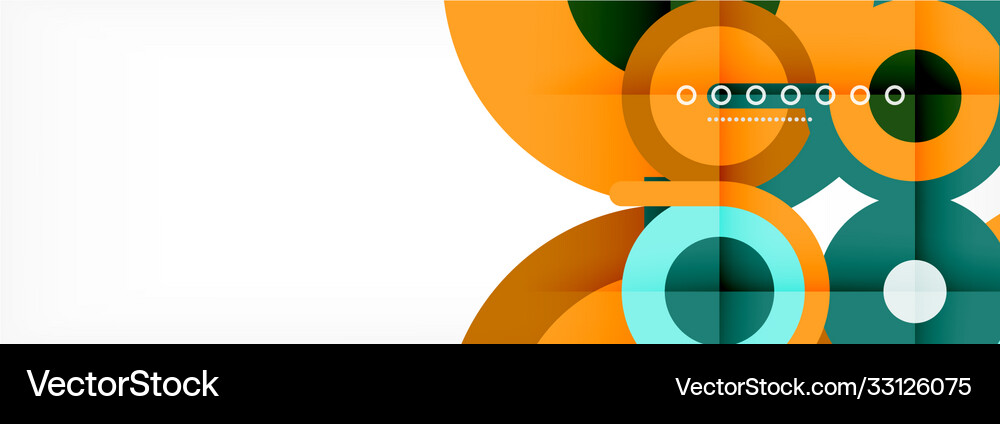Circles and lines abstract background for covers Vector Image