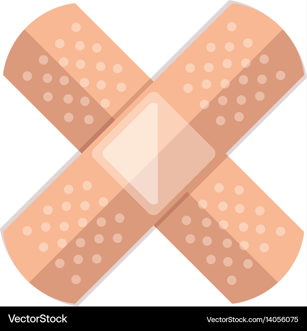 Cure band isolated icon Royalty Free Vector Image