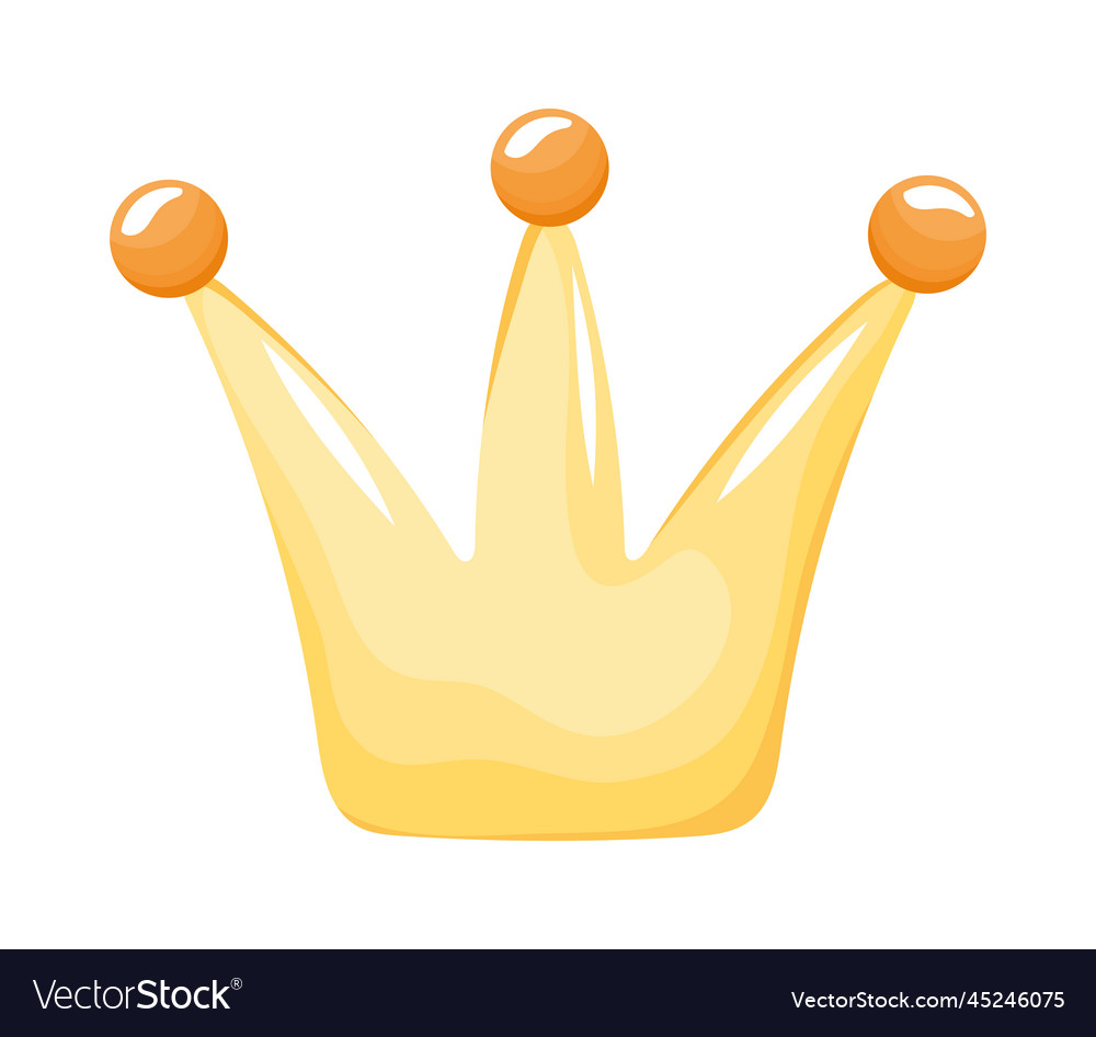 Golden Crown Queen Royalty Free Vector Image Vectorstock