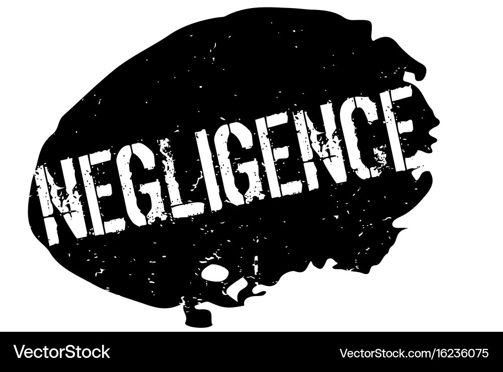 Negligence rubber stamp Royalty Free Vector Image