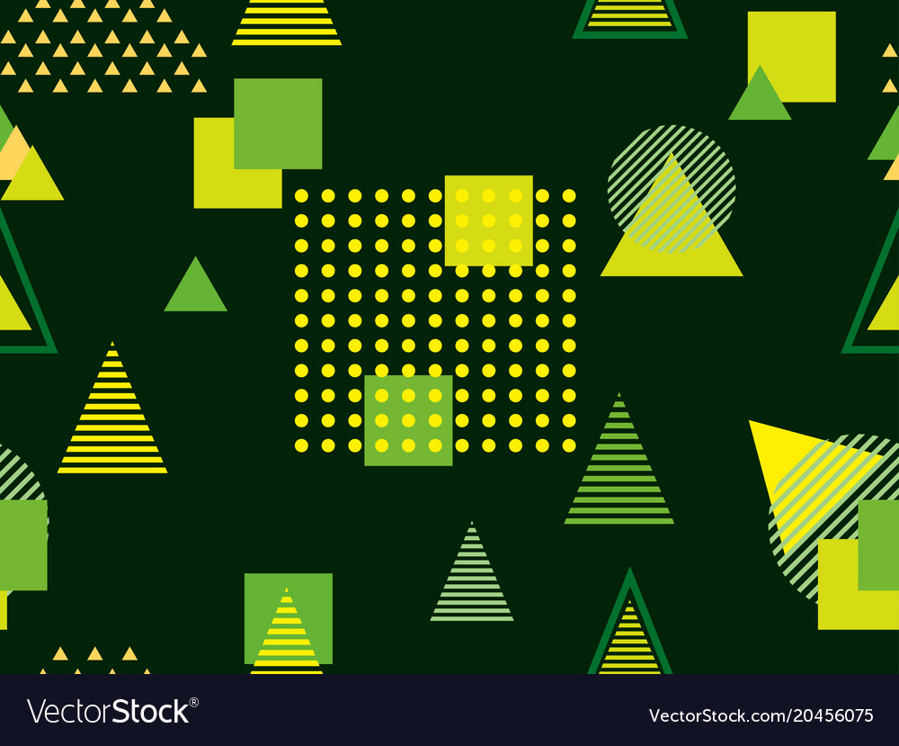 Seamless geometric pattern with triangles Vector Image