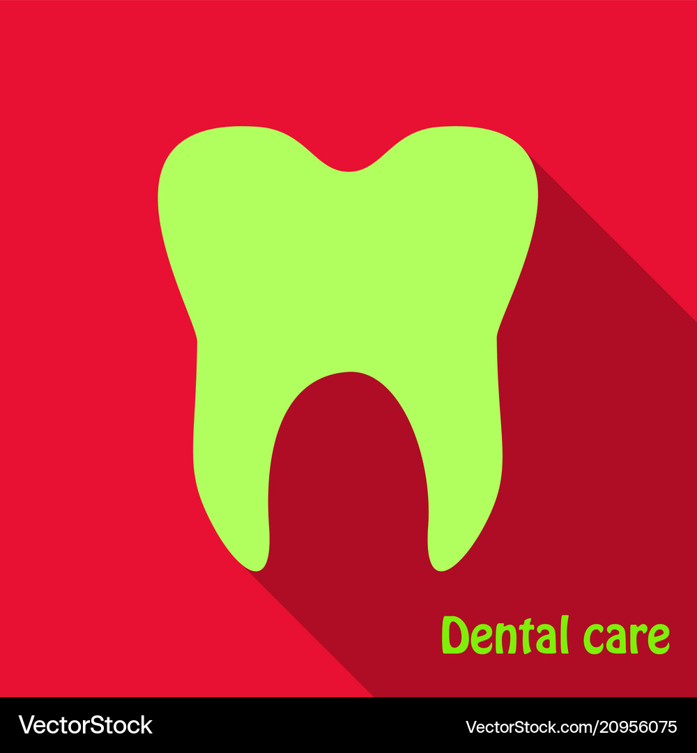Teeth icon dentist flat icon for mobile user Vector Image