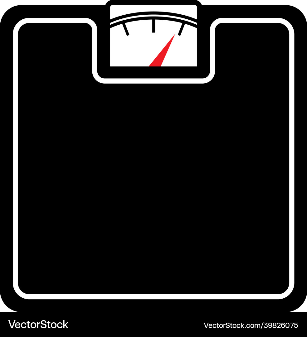 Weight scale icon design template isolated Vector Image