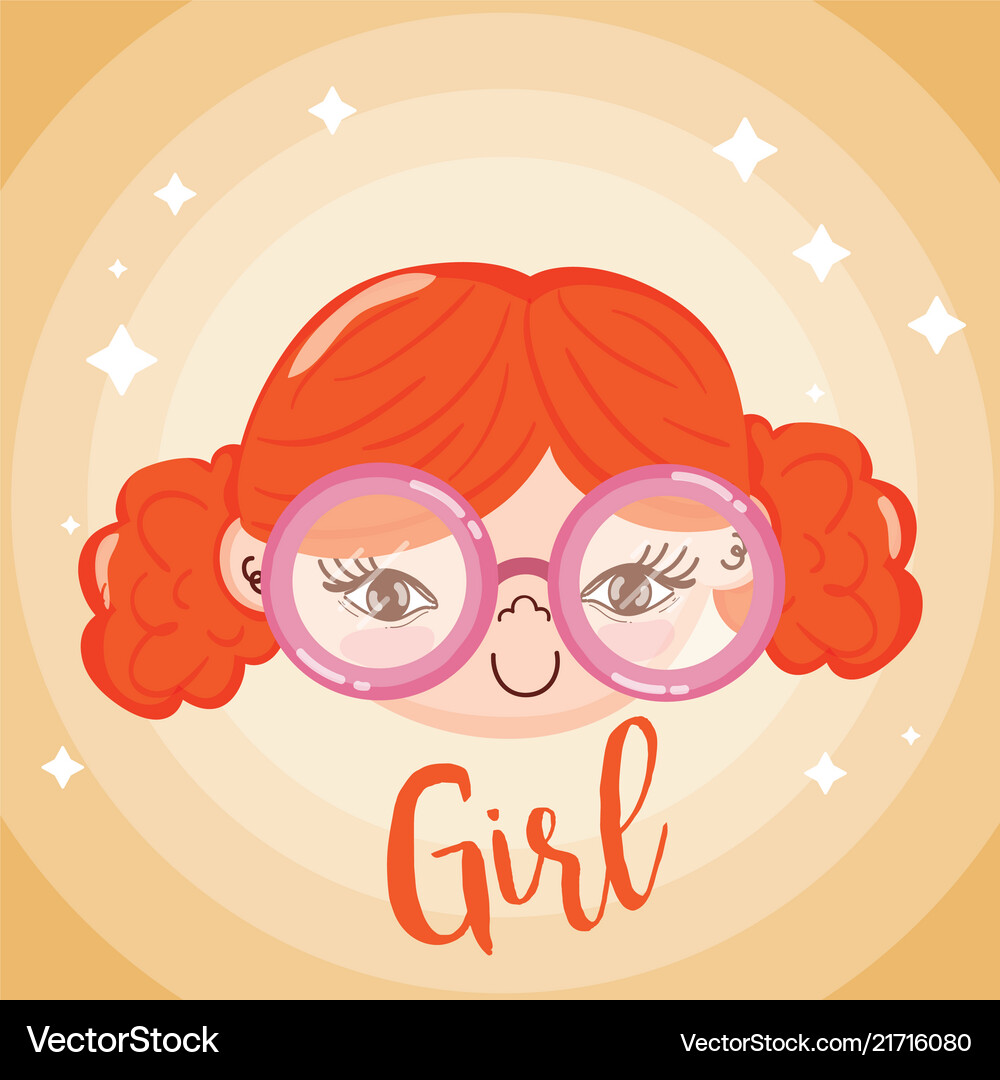 Beautiful girl face Royalty Free Vector Image - VectorStock