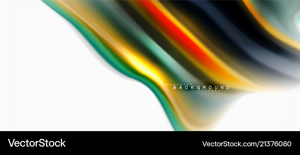 Fluid liquid mixing colors concept on light grey Vector Image