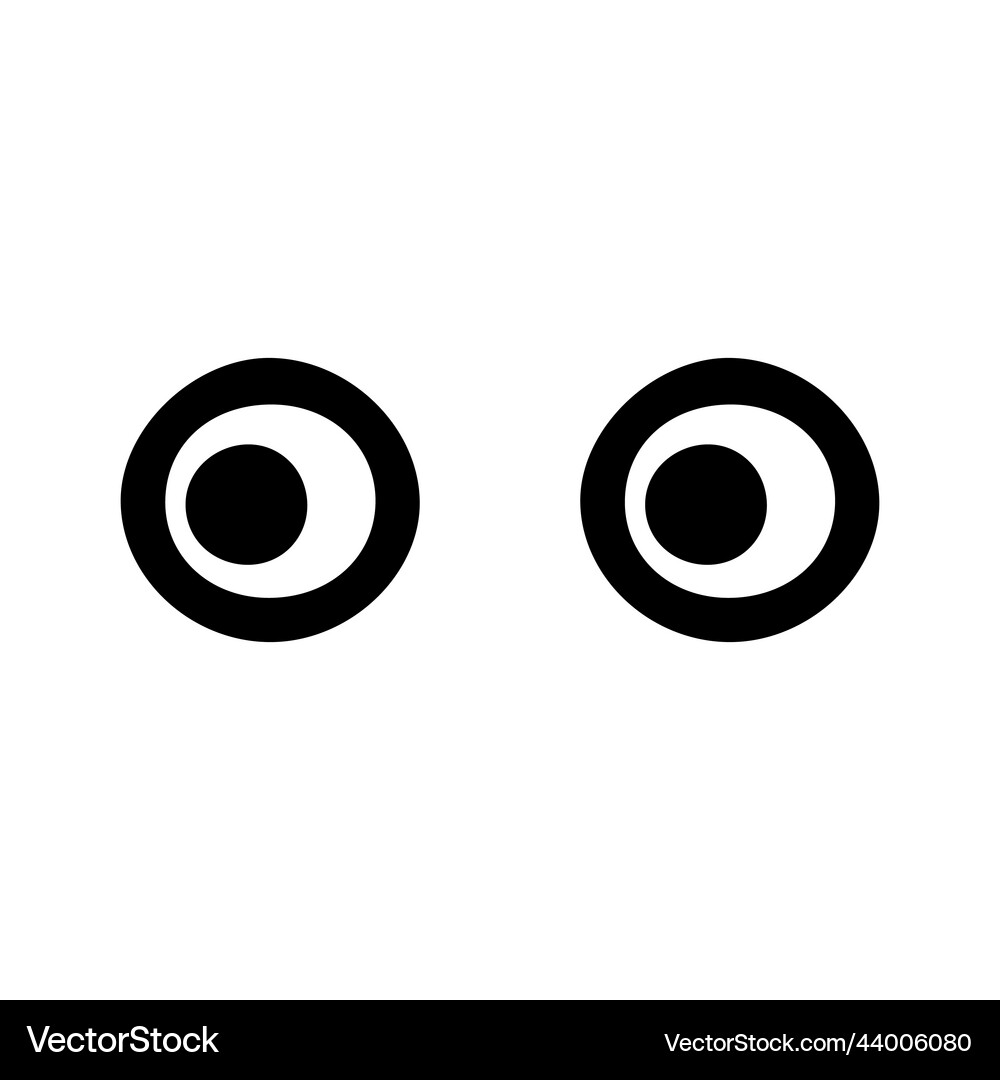 Handdrawn doodle eye icon sign symbol Royalty Free Vector
