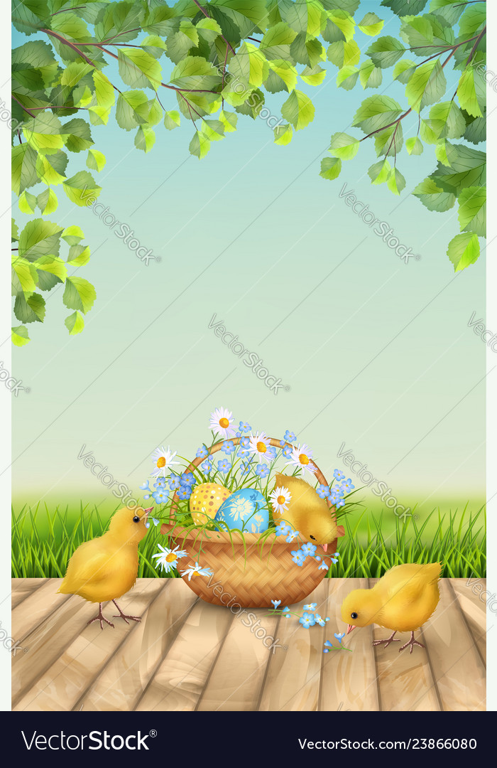 Happy easter background Royalty Free Vector Image