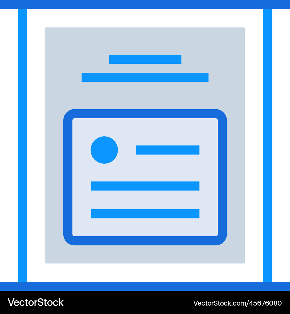 Presentation business icon with blue duotone Vector Image