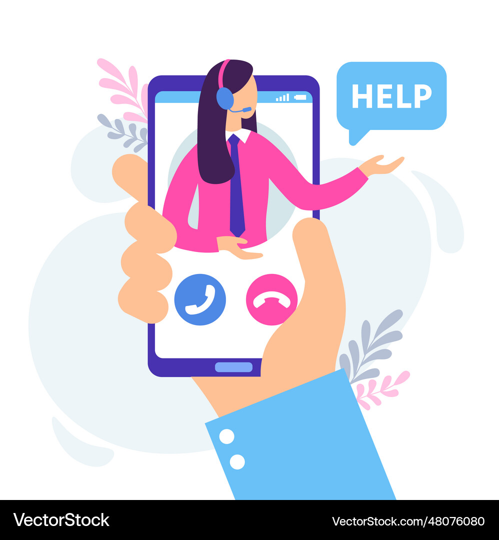 Virtual female assistant personal assistants Vector Image