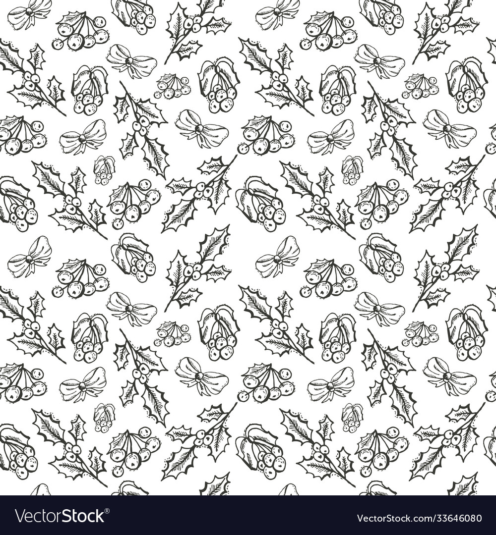 Winter seamless pattern Royalty Free Vector Image