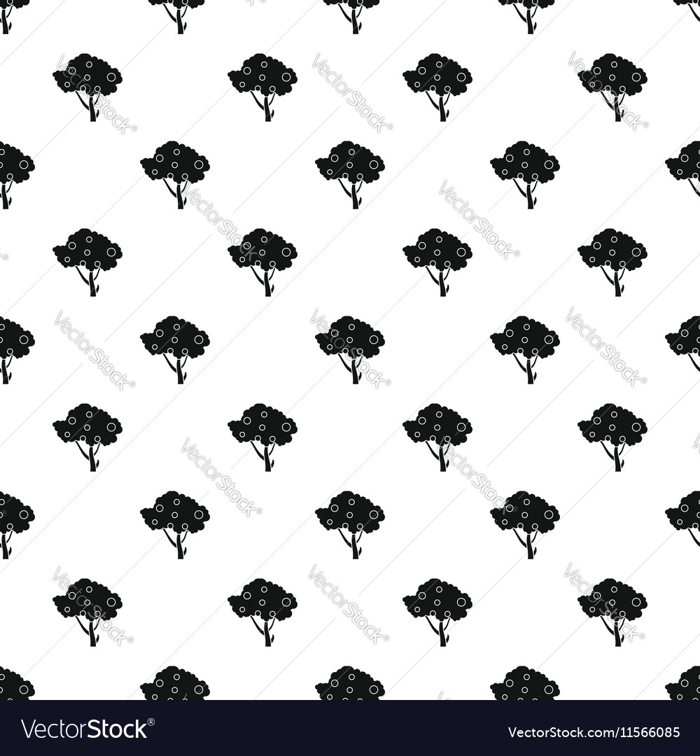 Apple tree pattern simple style Royalty Free Vector Image