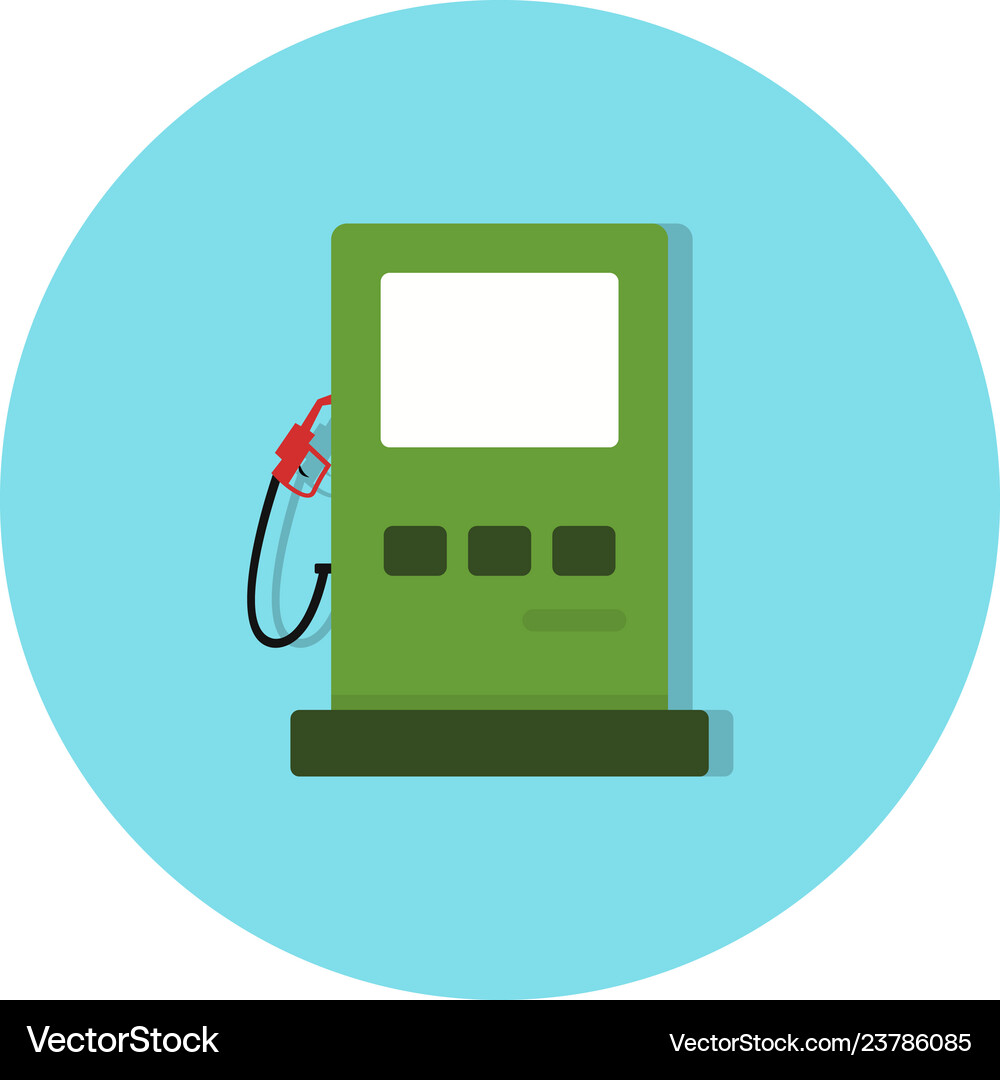 Filling station road sign icon Royalty Free Vector Image