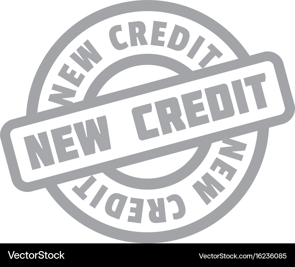 New credit rubber stamp Royalty Free Vector Image