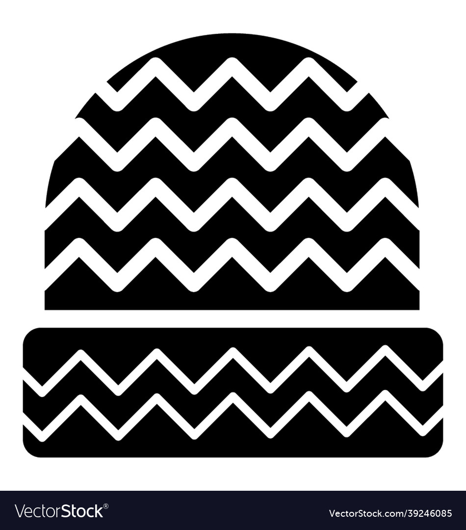 Wool cap Royalty Free Vector Image - VectorStock