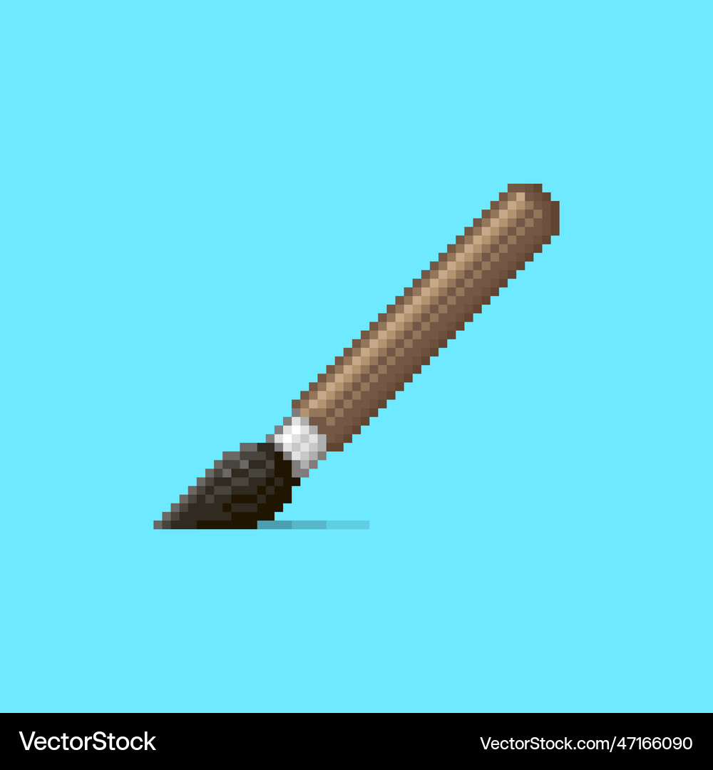 Cartoon diagonal painting brush Royalty Free Vector Image