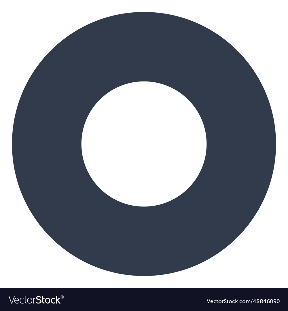 Flat washer Royalty Free Vector Image - VectorStock