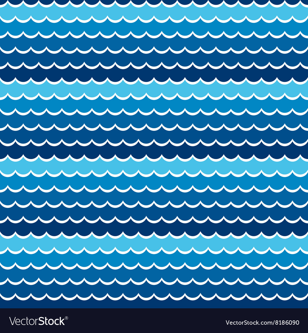 Seamless Pattern Sea Or Ocean Royalty Free Vector Image
