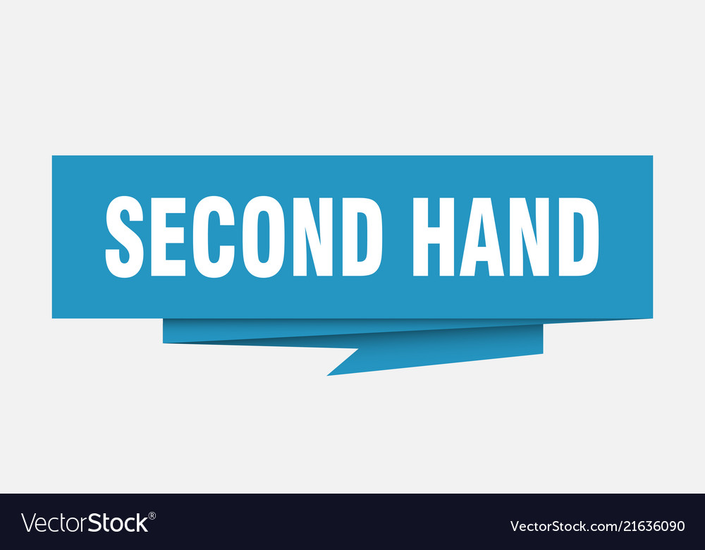 Second hand Royalty Free Vector Image - VectorStock