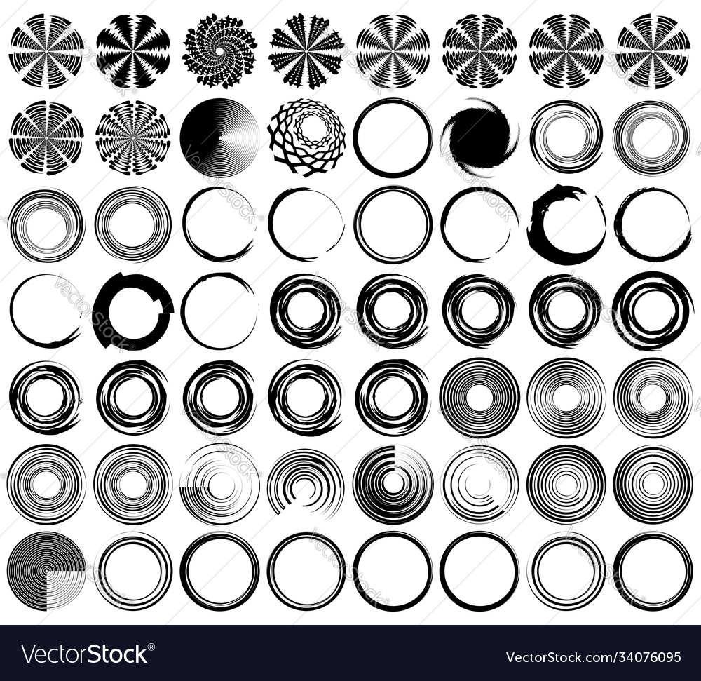 Circular spiral swirl twirl circle radial Vector Image Circular spiral swirl twirl circle radial Vector Image