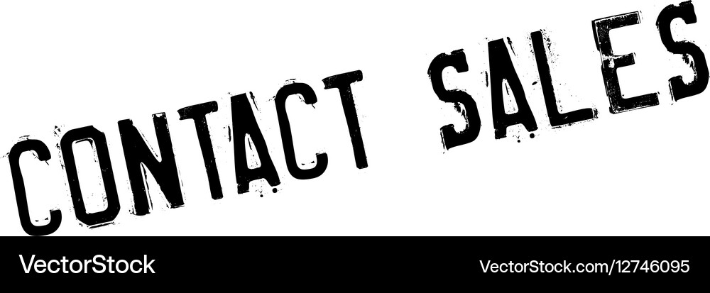Contact Sales rubber stamp Royalty Free Vector Image