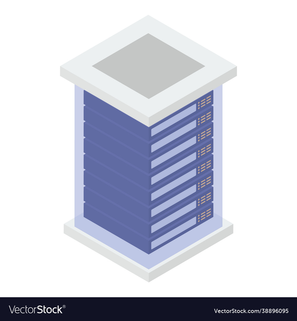 Data center rack Royalty Free Vector Image - VectorStock