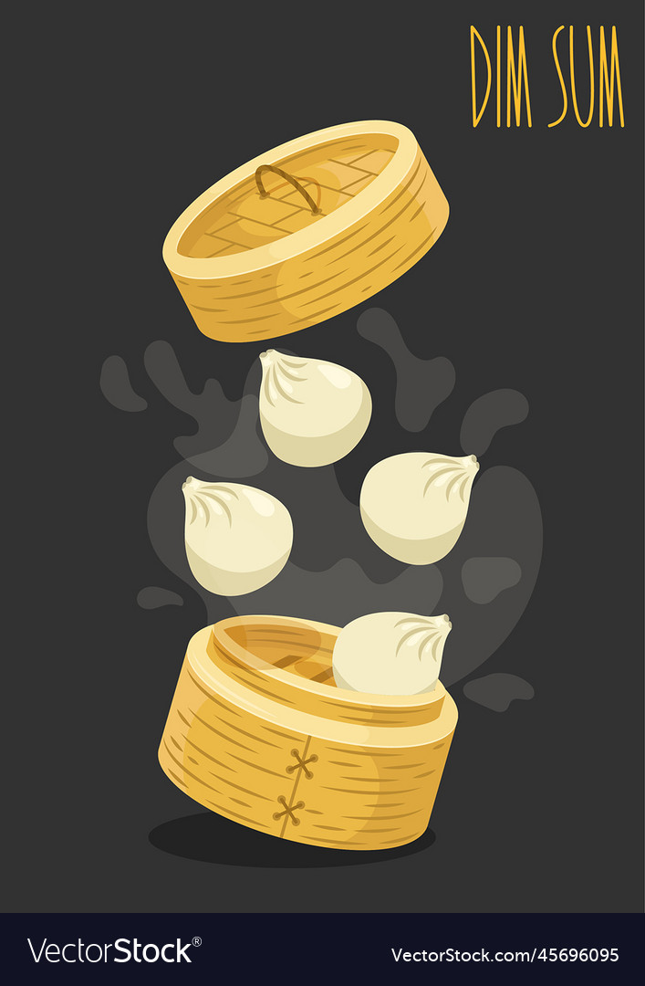 Dim sum dumplings Royalty Free Vector Image - VectorStock Dim sum dumplings Royalty Free Vector Image - VectorStock