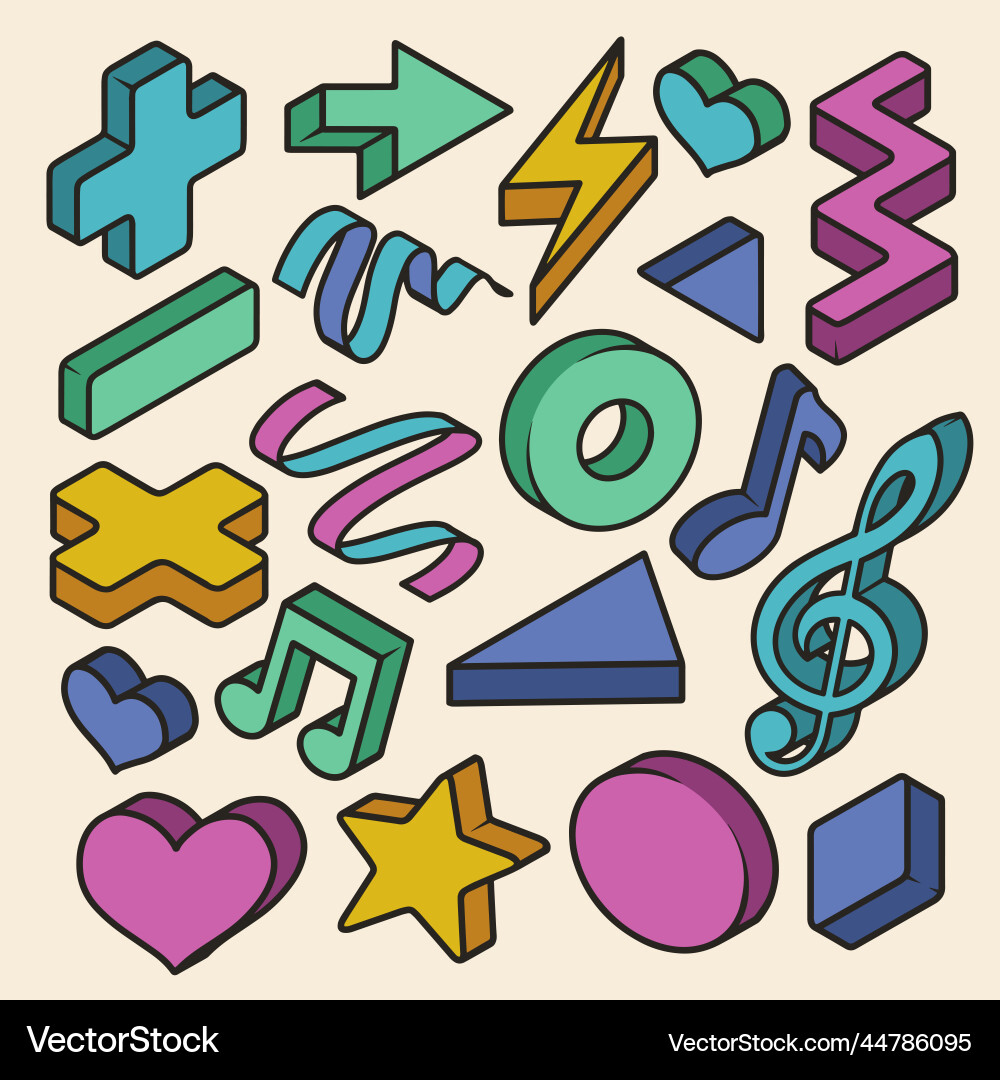 Music colorful vintage seamless pattern Royalty Free Vector