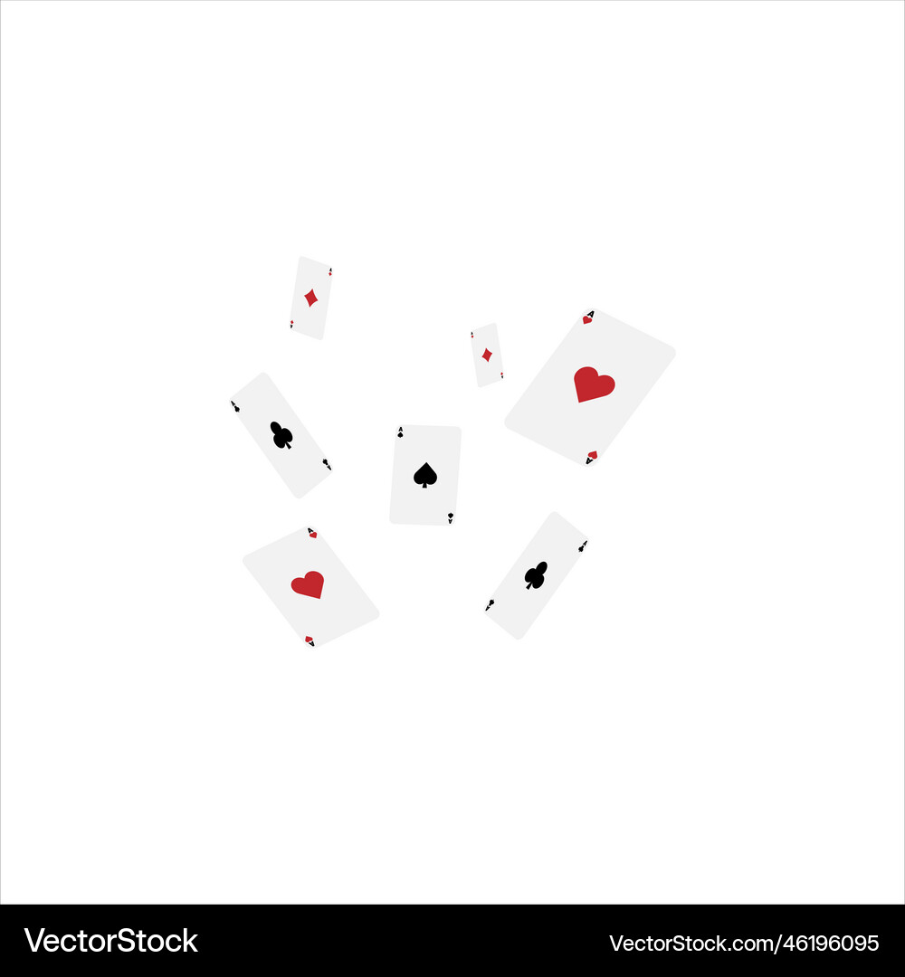 Poker card casino Royalty Free Vector Image - VectorStock