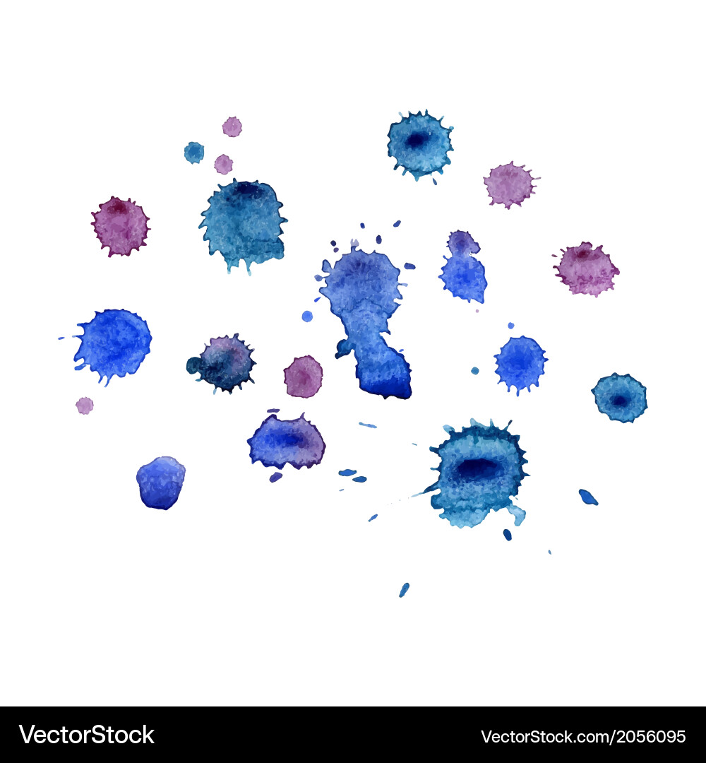 Watercolor splash Royalty Free Vector Image - VectorStock