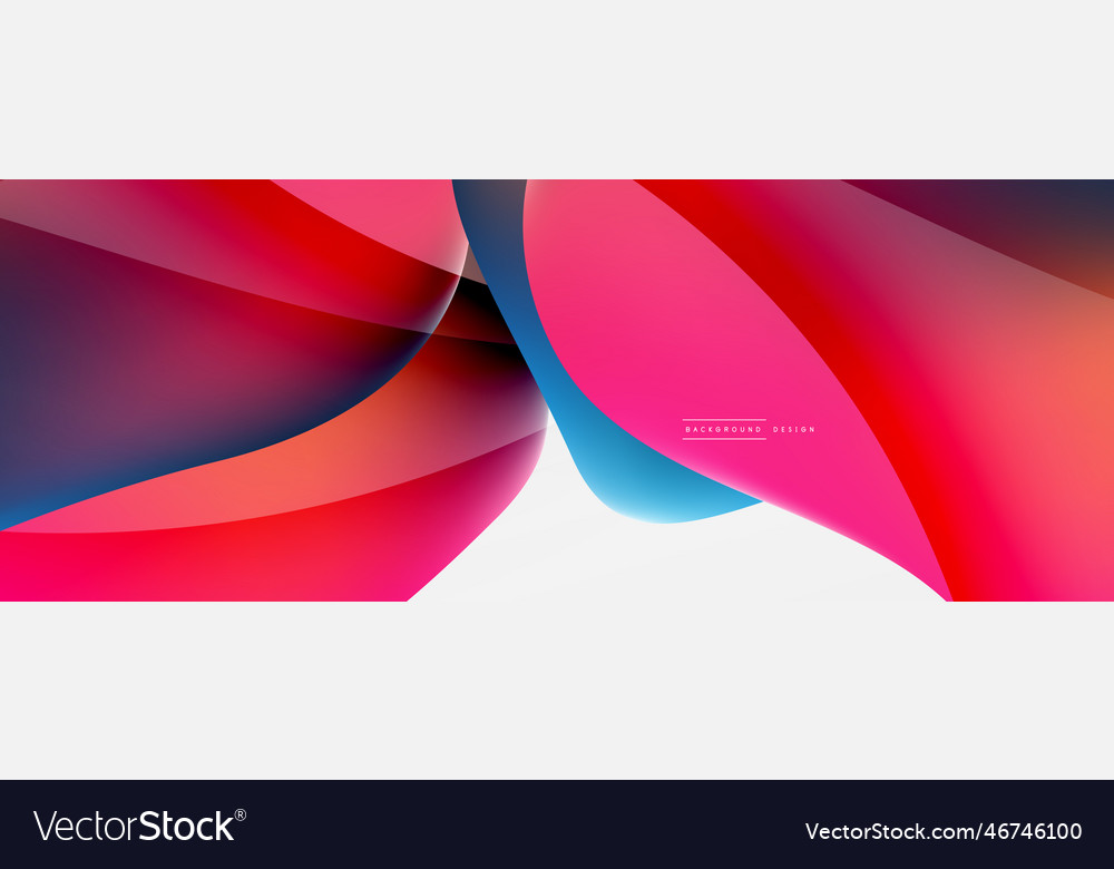 Abstract background fluid gradient color wave Vector Image