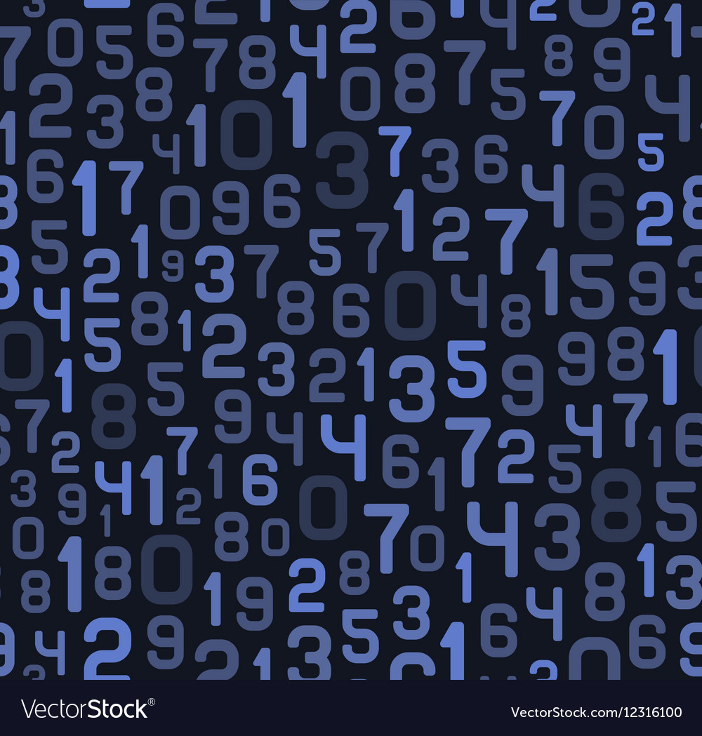 Abstract background with numbers Royalty Free Vector Image