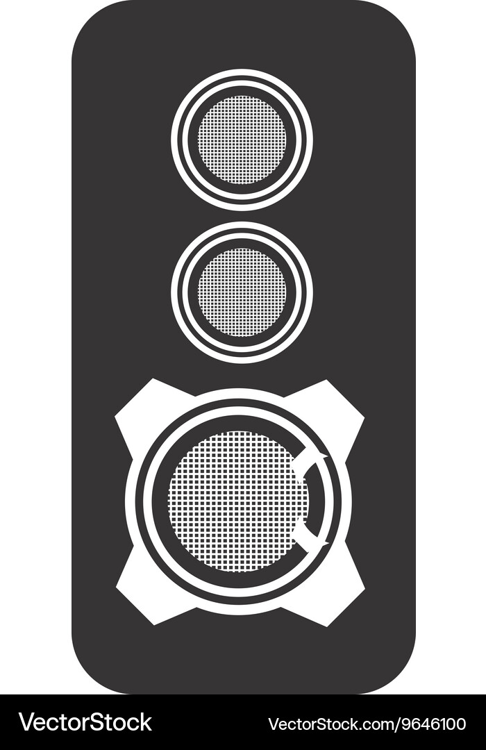 Black amplifier device graphic Royalty Free Vector Image