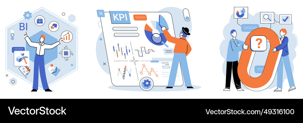 Business strategy a strong team is backbone Vector Image