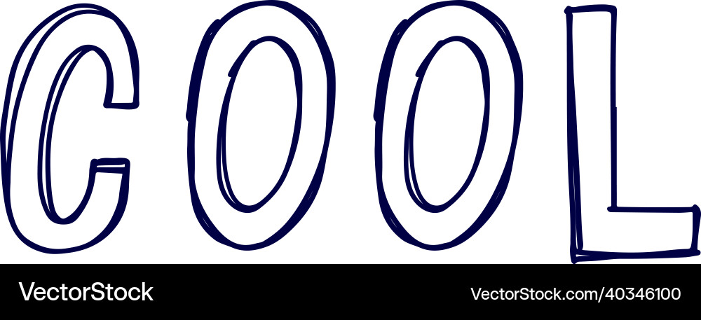 Cool ink hand lettering modern handwritten phrase Vector Image